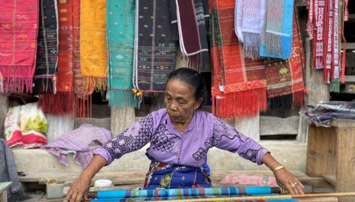 Di Kampung Ulos Hutaraja, Wisatawan Bisa Melihat Proses Kerajinan Tenun ...