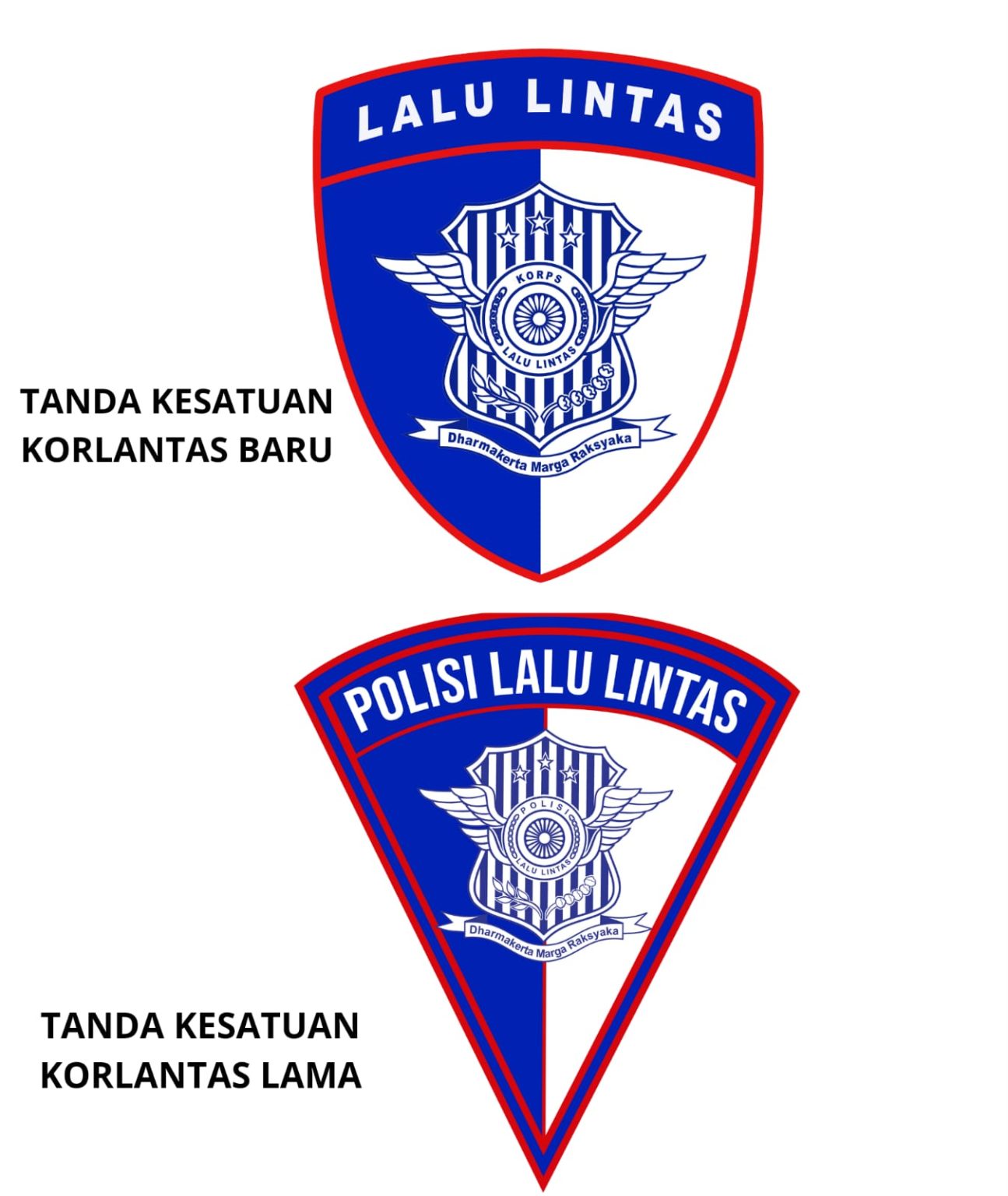 Perubahan Logo Pataka Korps Lalu Lintas Polri, Ini yang Baru : Lambang ...